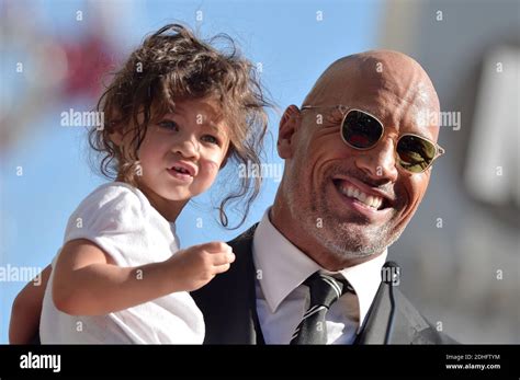 Jasmine Johnson Attends The Ceremony Honoring Her Father Dwayne Johnson