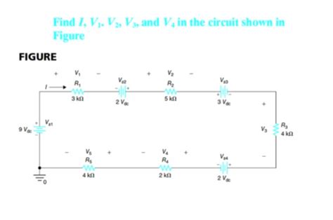 Solved Find Iv1v2v3 And V4 In The Circuit Shown In