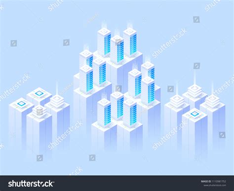 Big Data Center Cloud Storage Technology Stock Vector Royalty Free