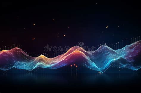 Digital Graphic Abstract Background For Technological Processes Neural Networks Digital Data