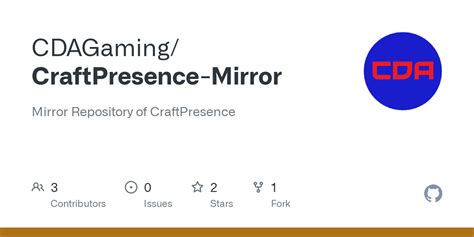 Actions · Cdagamingcraftpresence Mirror · Github