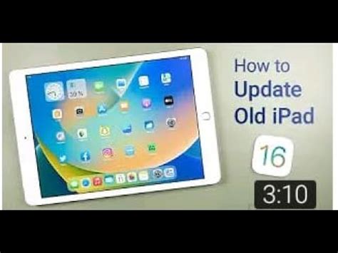 How To Update Old IPad To IOS 16 YouTube