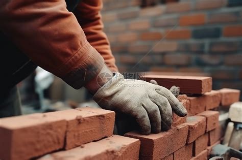 建筑工人砌砖高清图片下载 正版图片402469949 摄图网