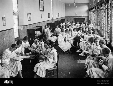 The Picture Taken In 1933 In Orvieto Italy Shows A Class Of Girls