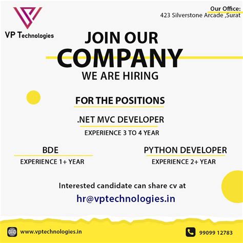 Vp Technologies On Linkedin Hiringdevelopers Softwaredevelopment