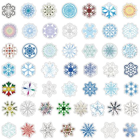 103050 개대 눈송이 겨울 재미 귀여운 만화 창 낙서 스티커 스케이트 보드 어린이 노트북 전화 기타 클래식 장난감