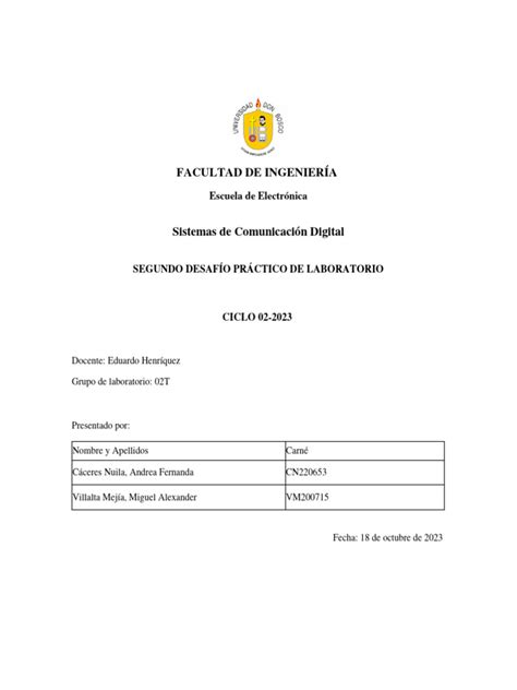 segundo desafío práctico de laboratorio 16qam pdf