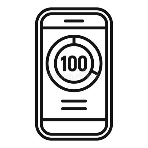 Phone Runner Score Icon Outline Vector Digital App Stock Vector Illustration Of Street Icon