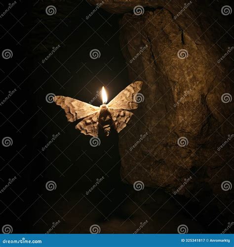 An Ugly Moth With An Odd Blotchy Appearance Settled On The Rough Surface Of A Brick Wall In An