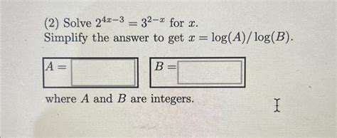 Solved Solve ² for x Simplify the answer to Chegg com