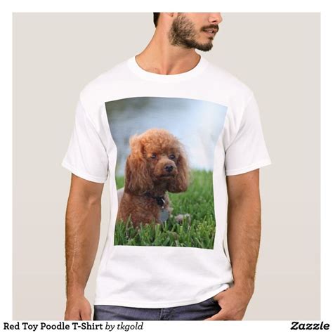 Red Toy Poodle T Shirt Zazzle
