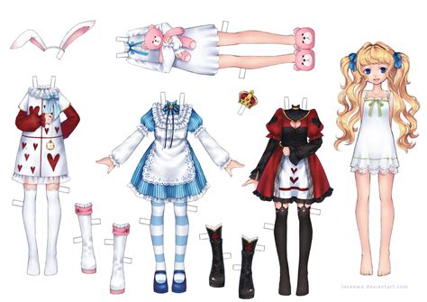 Kawaii Paper Dolls Clothing Paper Dolls Vintage Paper Dolls