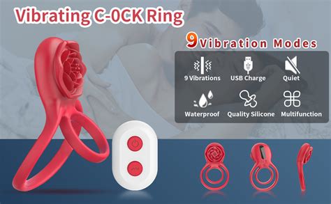 Vibrating Cock Ring Sex Toys For Couples Cockring Penis Ring With 9