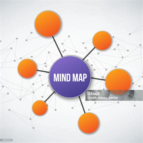 마음 지도 Infographic 서식 파일 콘텐츠를 위한 장소를 가진 투명 한 배경에 고립의 크리에이 티브 벡터 일러스트 예술 디자인입니다 추상 개념 그래픽 요소 개발에