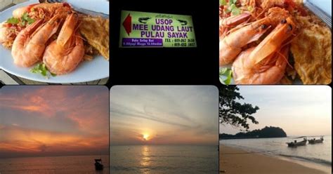 Lacasa Biru Usop Mee Udang Laut Pulau Sayak Mee Udang Besar