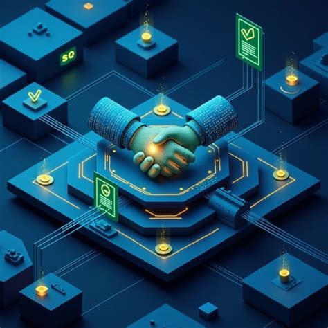 Free Secure Digital Handshake Image Download At Stockcake