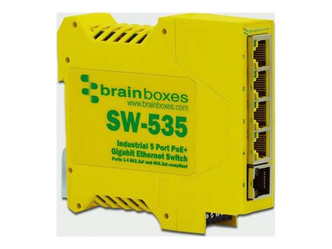 Brainboxes Industrial Port Poe Gigabit Sw