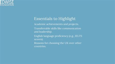 Mastering Your Personal Statement For Uk University Applications Ppt