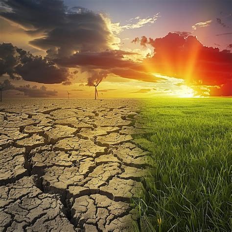 Consecuencias Potenciales Del Cambio Climático Imagen Premium