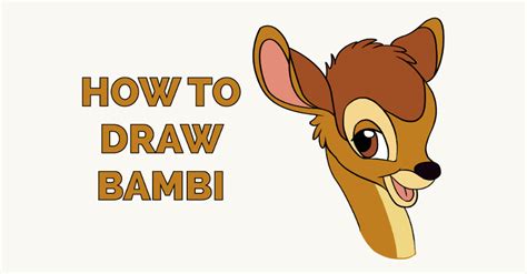 How To Draw Bambi Really Easy Drawing Tutorial Drawing Tutorial