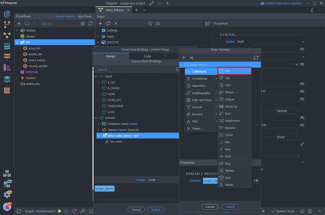 Wappler Documentation Working With Server Connect Array Lists