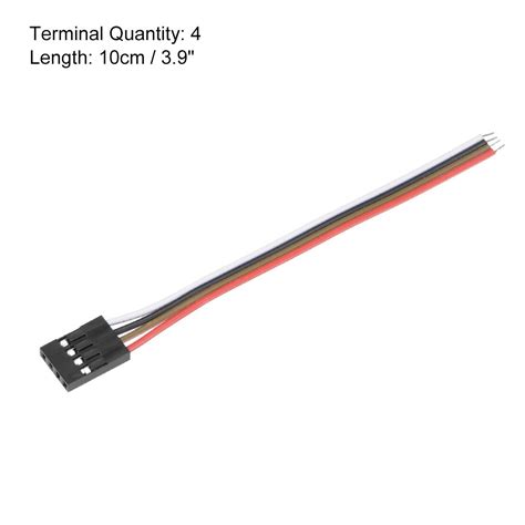 Uxcell Breadboard Jumper Wires 4 Pin 10cm Female T Vicedeal