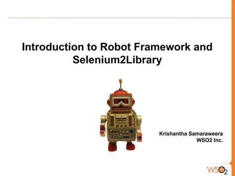 Robot Framework And Selenium2 Library Pdf
