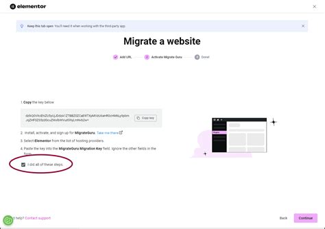 migrate your site to elementor host elementor