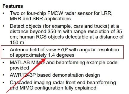 CCS AWR AWR Cascade MmWave Sensors FOV And Angluar Resolution Sensors Forum