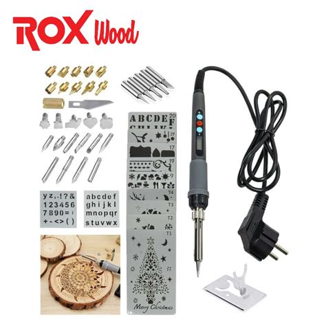 Pyrography Tool Wood Burning Kit Set 46 Pieces Rox 153rox0143