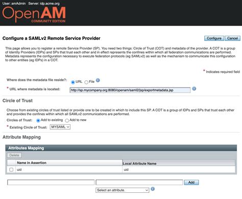 How To Setup Samlv2 Federation In Openam · Open Identity Platform