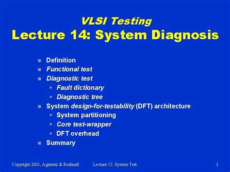 Vlsi Testing Lecture 15 System Diagnosis Dr Vishwani
