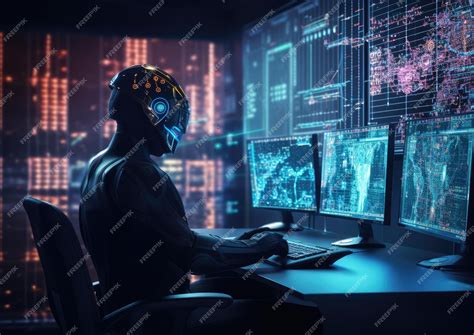 Premium Ai Image An Ai System Autonomously Responding To A