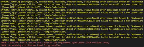 Python Pip Install 중에 Warning Retrying Newconnectionerror와 같은 메시지가 뜨는 이유 By