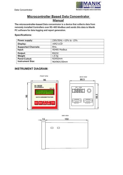 Data Concentrator At Best Price In Pune By Manik Engineers Id 2854232611748