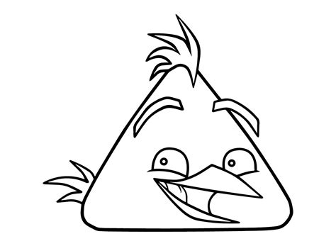 Print Chuck Angry Bird Coloring Page Free Printable Coloring Pages