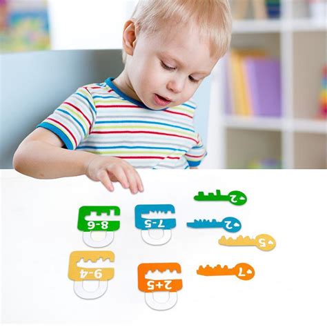 재미있는 자물쇠 모양 나무 계산 장난감 키 잠금 페어링 색상 인식 교육용 유치원 스템 장난감 아기 장난감