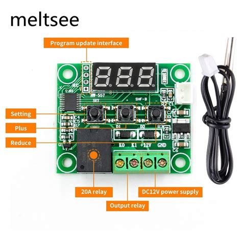 W1209 Dc 12v Led Digital Thermostat Temperature Control Thermometer Thermo Controller Switch