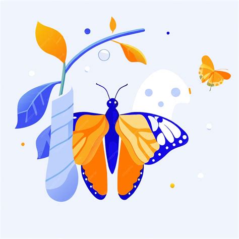 La Mariposa Que Emerge Del Capullo Representa La Transformación Y La