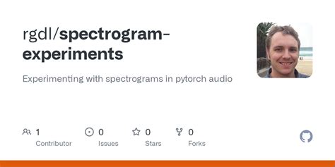 github rgdl spectrogram experiments experimenting with spectrograms