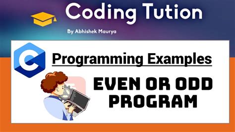 C Language Even Or Odd Program Codingtution Youtube
