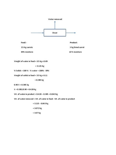 Dryer Calculation Pdf