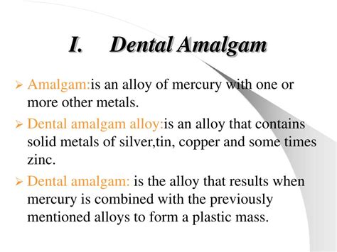 Ppt Dental Amalgam Powerpoint Presentation Free Download Id 973867