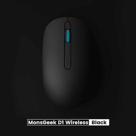 Monsgeek D1 1 Black Wireless Mouse Office Mouse Light Tone Mouse