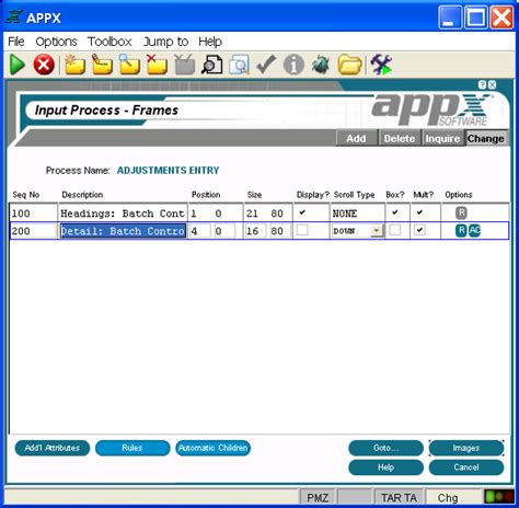 3 06input Frame Specifications