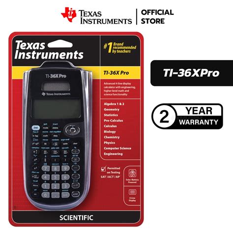 Texas Instruments เครื่องคิดเลขวิทยาศาสตร์ รุ่น Ti 36xpro Ti 30xpro Scientific Calculator