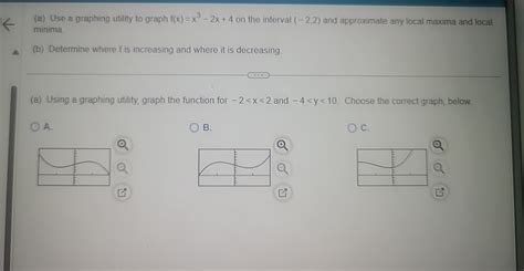 a ﻿use a graphing utility to graph f x x3 2x 4 ﻿on