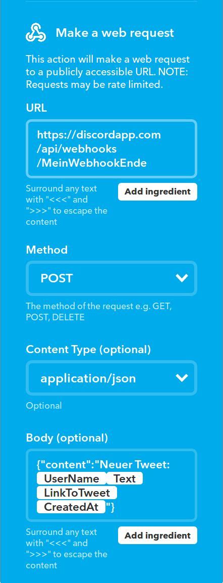 Discord Webhooks über Ifttt Triggern Die Zauberschmiede