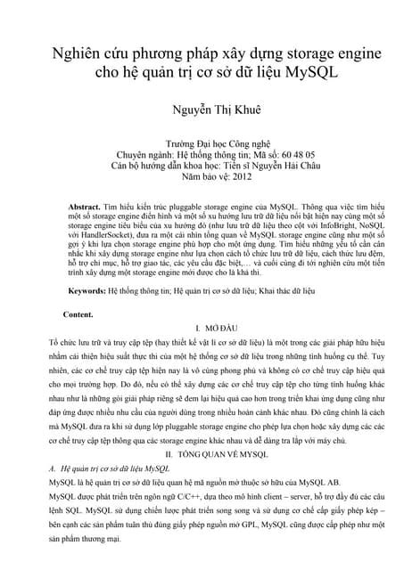 My Sqlstorage Engine Pdf