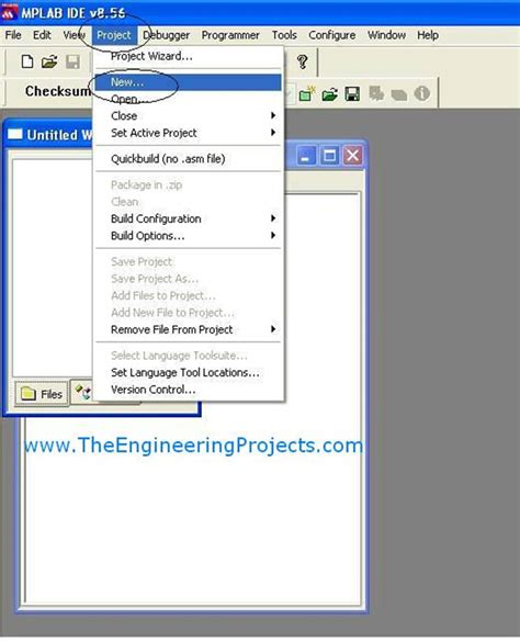 Introduction To Mplab Compiler The Engineering Projects